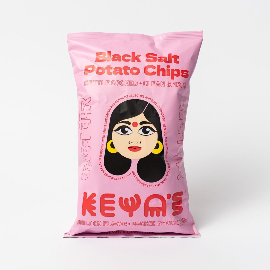 Black Salt Potato Chips | Keya's | Here Here Market