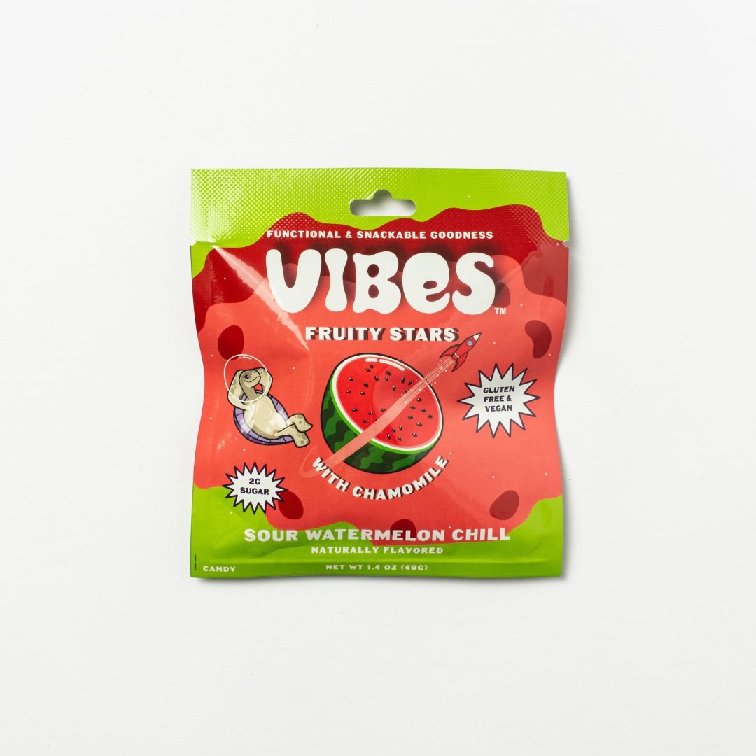 Sour Watermelon Chill with Chamomile Fruity Stars | Vibes Candy | Here ...