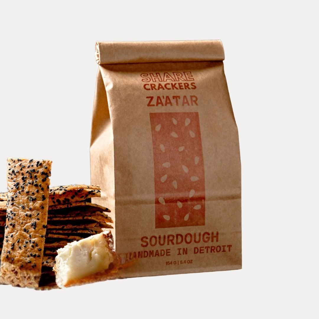Za'atar Sourdough Crackers | Share Crackers | Here Here Market