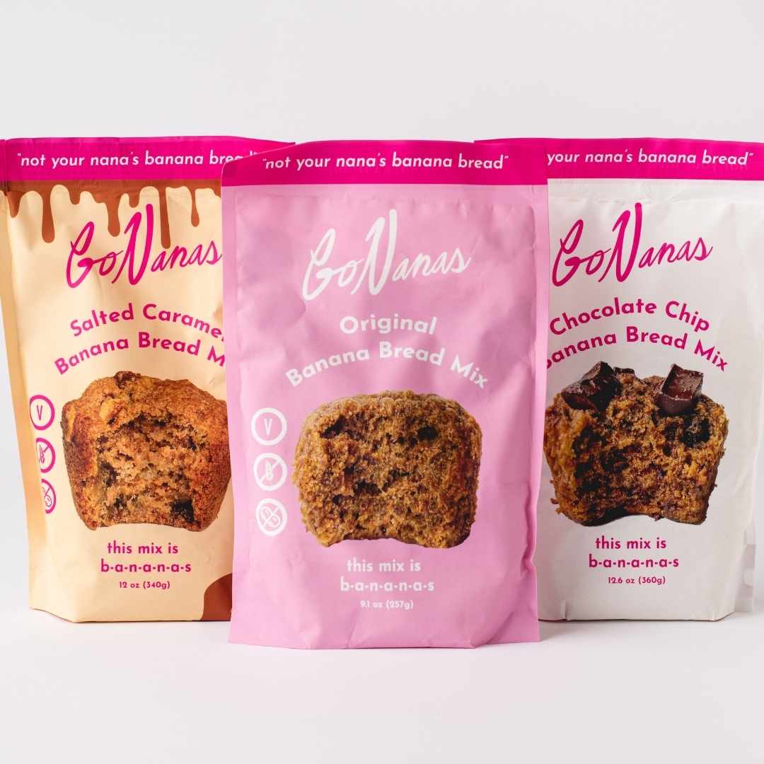 Banana Bread Mix Variety Pack by GoNanas | Value Packages | Here Here ...