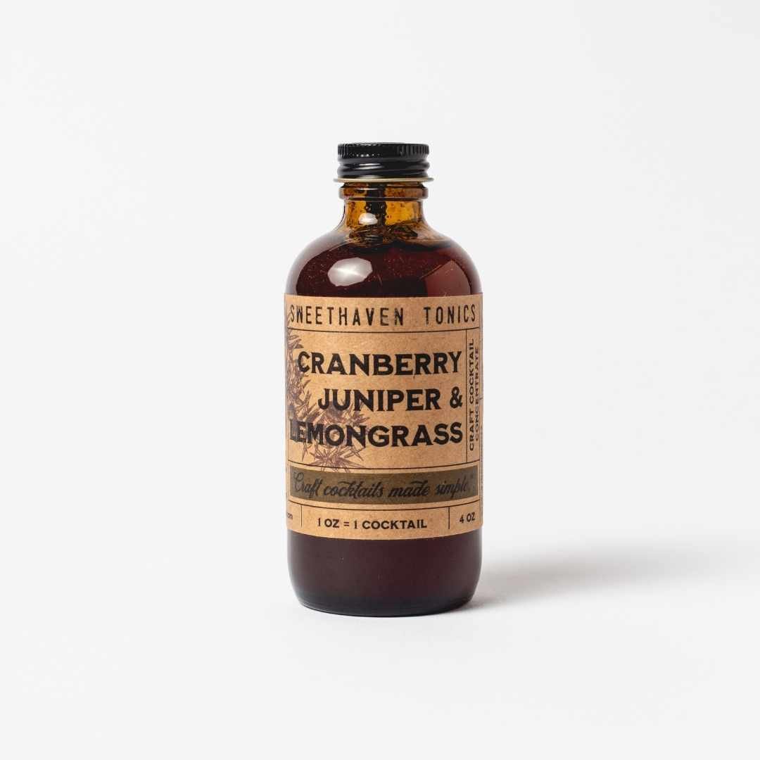 Cranberry Juniper Lemongrass Concentrate by Sweet Haven Tonics ...