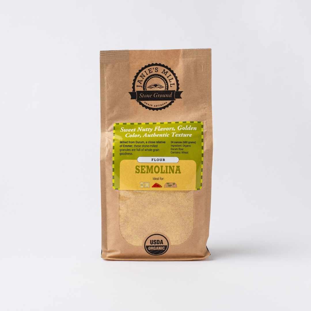 Organic Stone-Ground Semolina Flour by Janie's Mill | Flour | Here Here ...